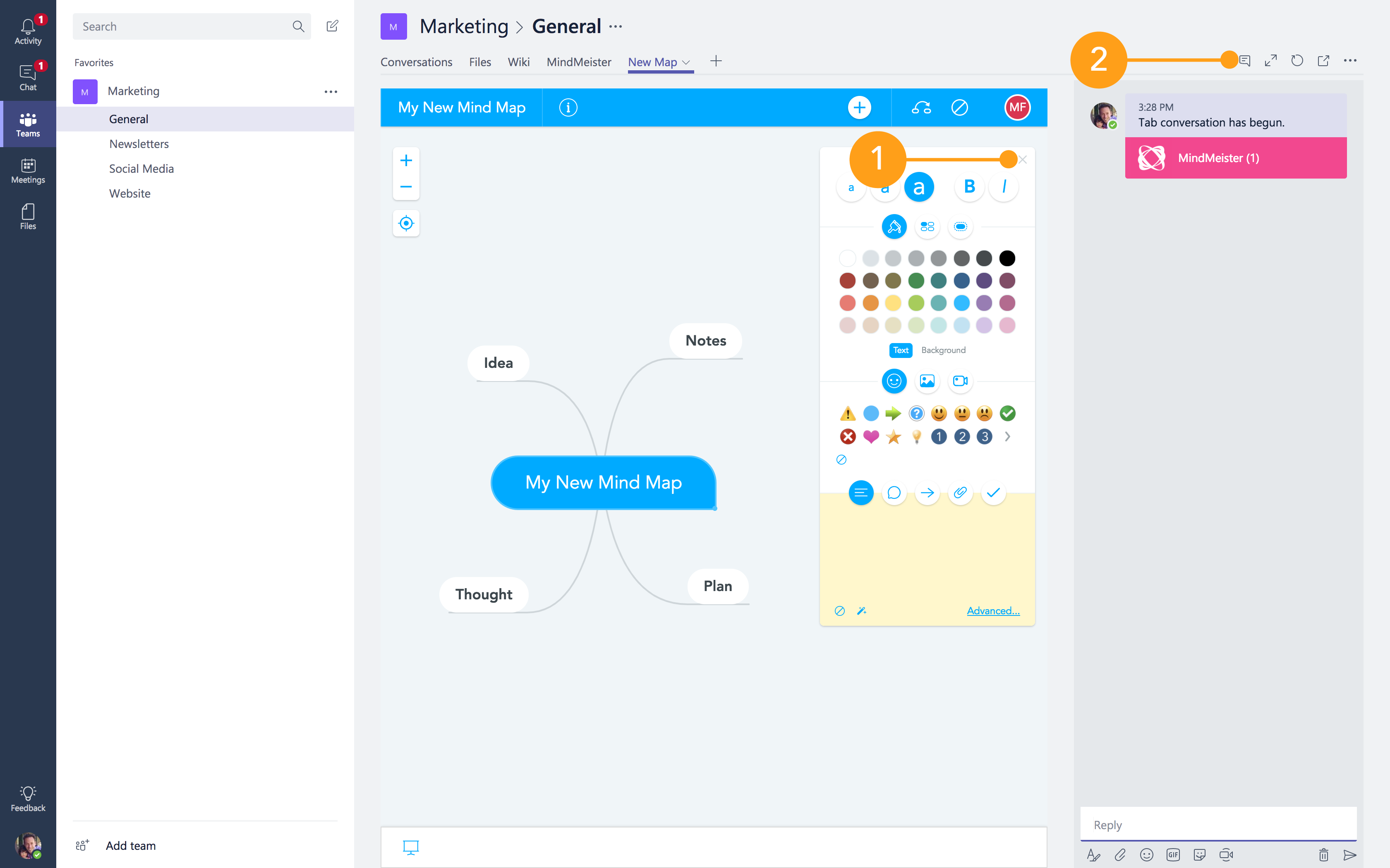 Microsoft Teams Integration – MindMeister Help
