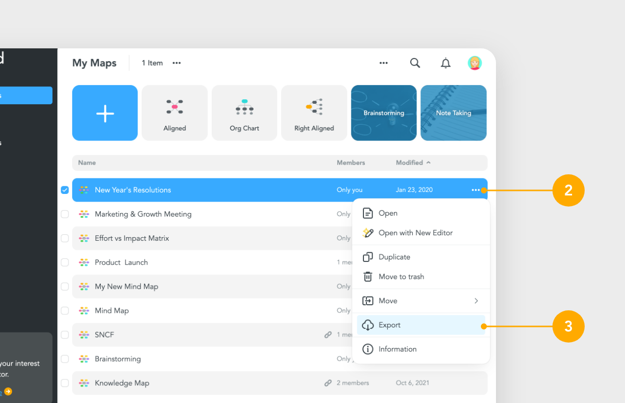 Export Your Mind Map – MindMeister Help
